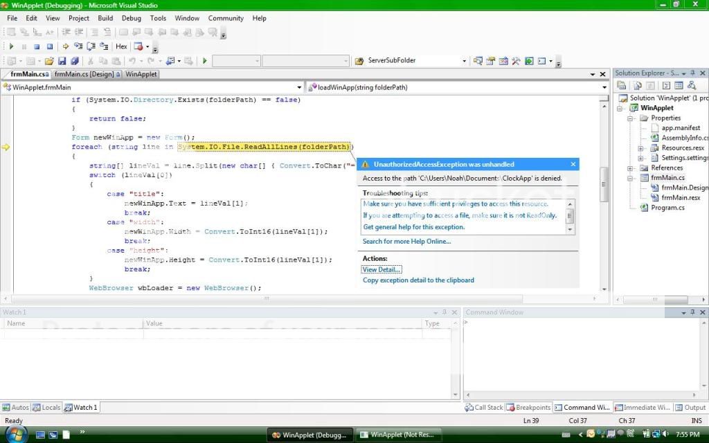 2.0 [RESOLVED] C:\ Drive = Access is Denied-VBForums