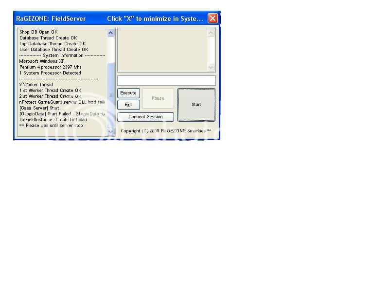 Field Server error.. (RUSH) | RaGEZONE - MMO Development Forums