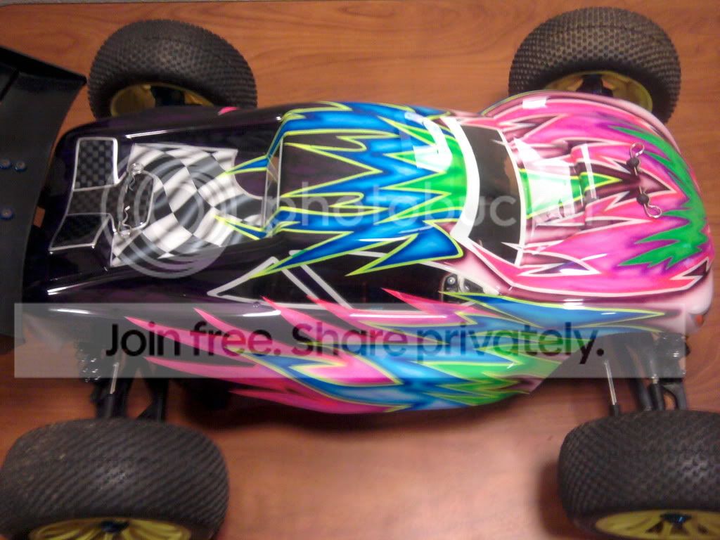 New Custom Painted rc8t-e Body "wild" - R/C Tech Forums