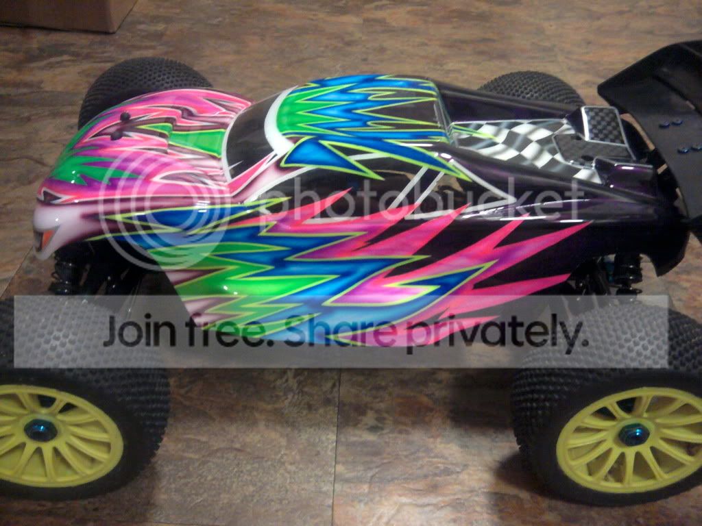 New Custom Painted rc8t-e Body "wild" - R/C Tech Forums