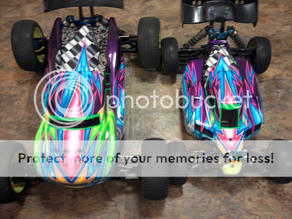 Matching RC8be and RC8te Custom Painted Bodies!!! Must see - R/C Tech ...