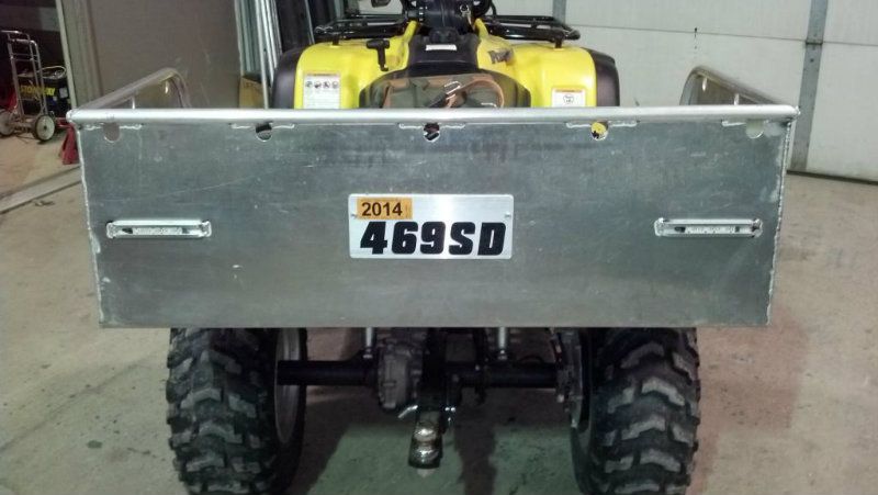 custom alum.box and tray for rear rack | Honda ATV Forum